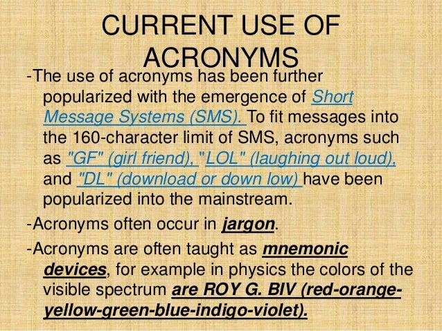 Acronyms