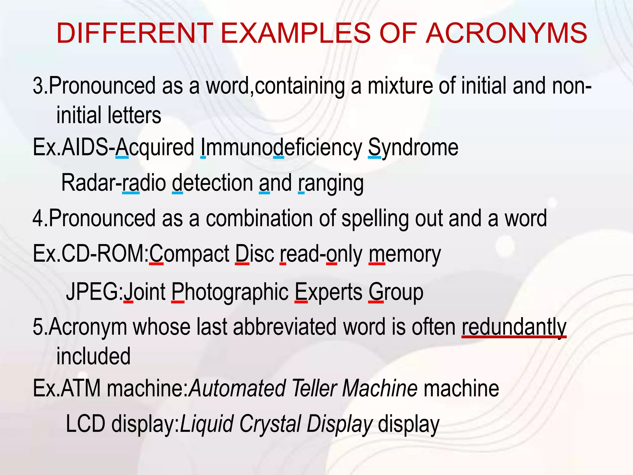 Acronyms | PPTX