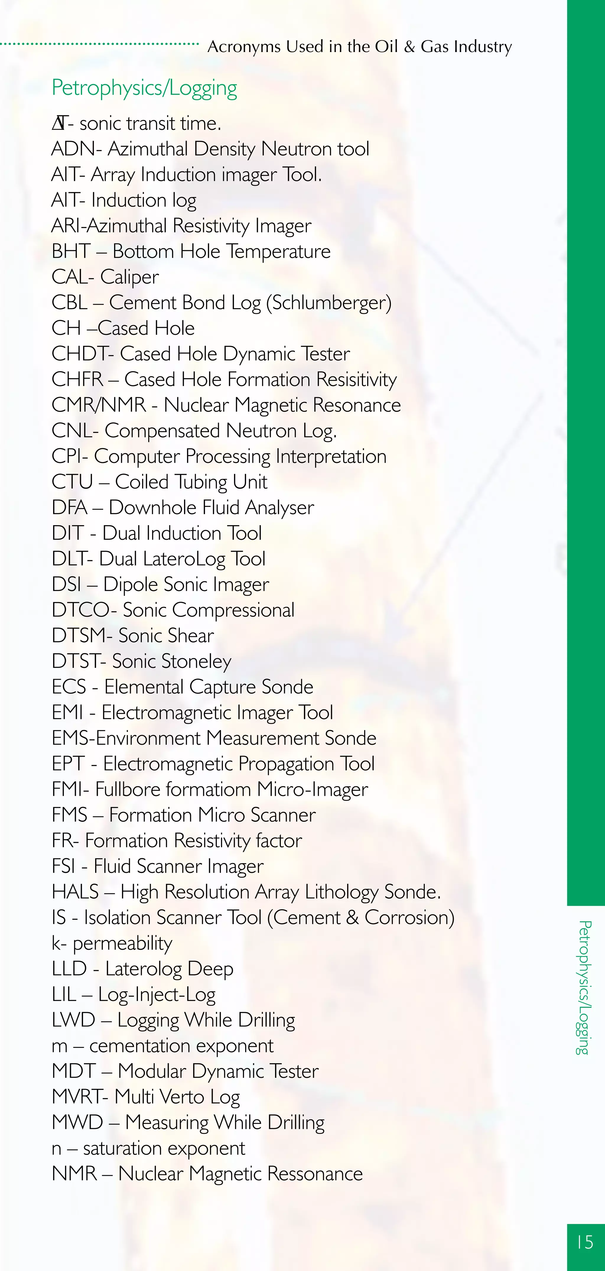 Acronyms gas and oil industry | PDF