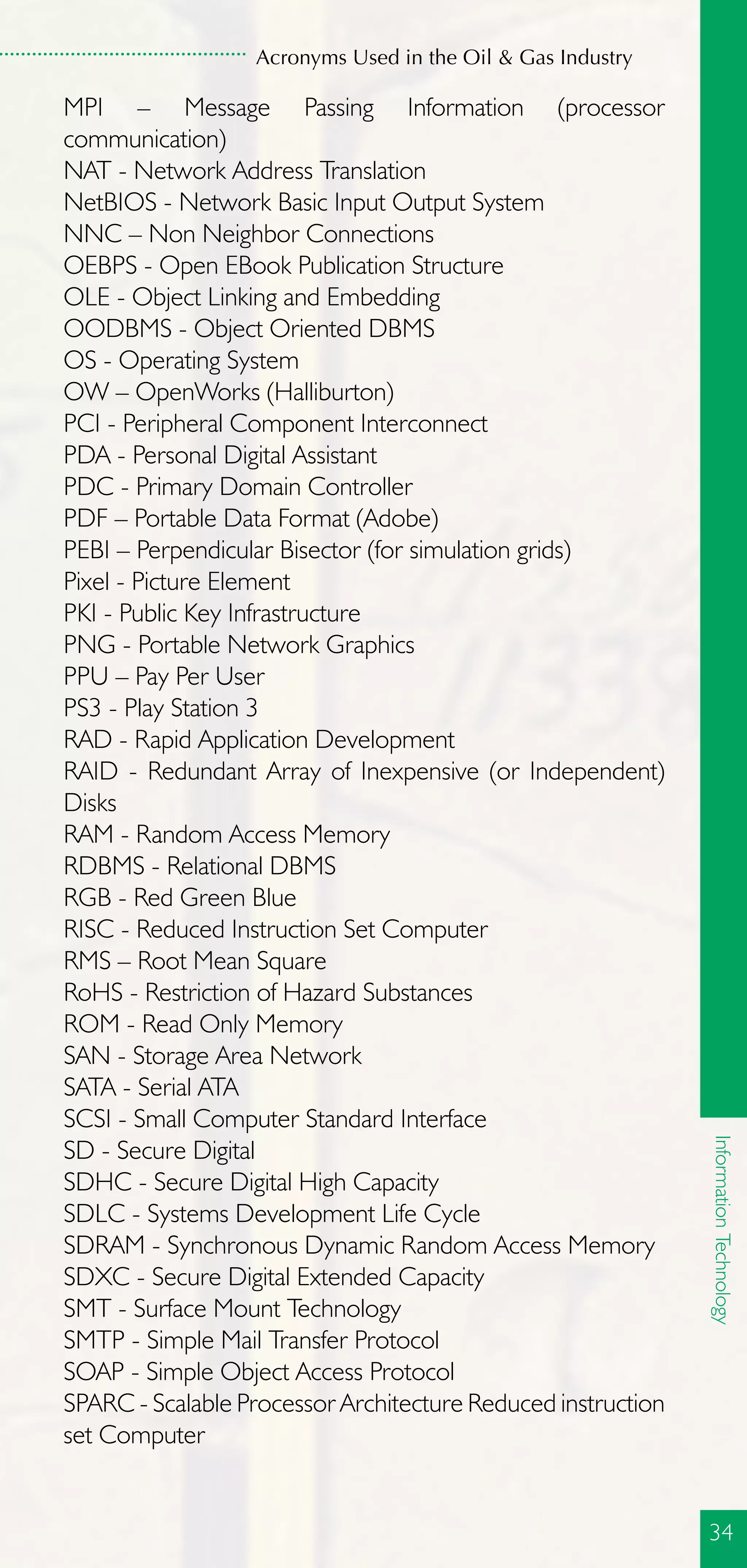 Acronyms gas and oil industry | PDF