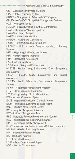 Acronyms gas and oil industry | PDF
