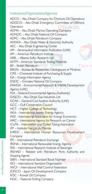 Acronyms gas and oil industry | PDF