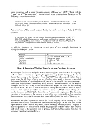 Acronyms & word fomation pdf | PDF