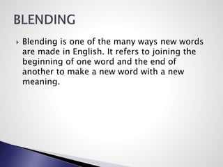 Acronymy and blending | PPT