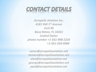 Acropolis aviation company presentation(edited) | PDF
