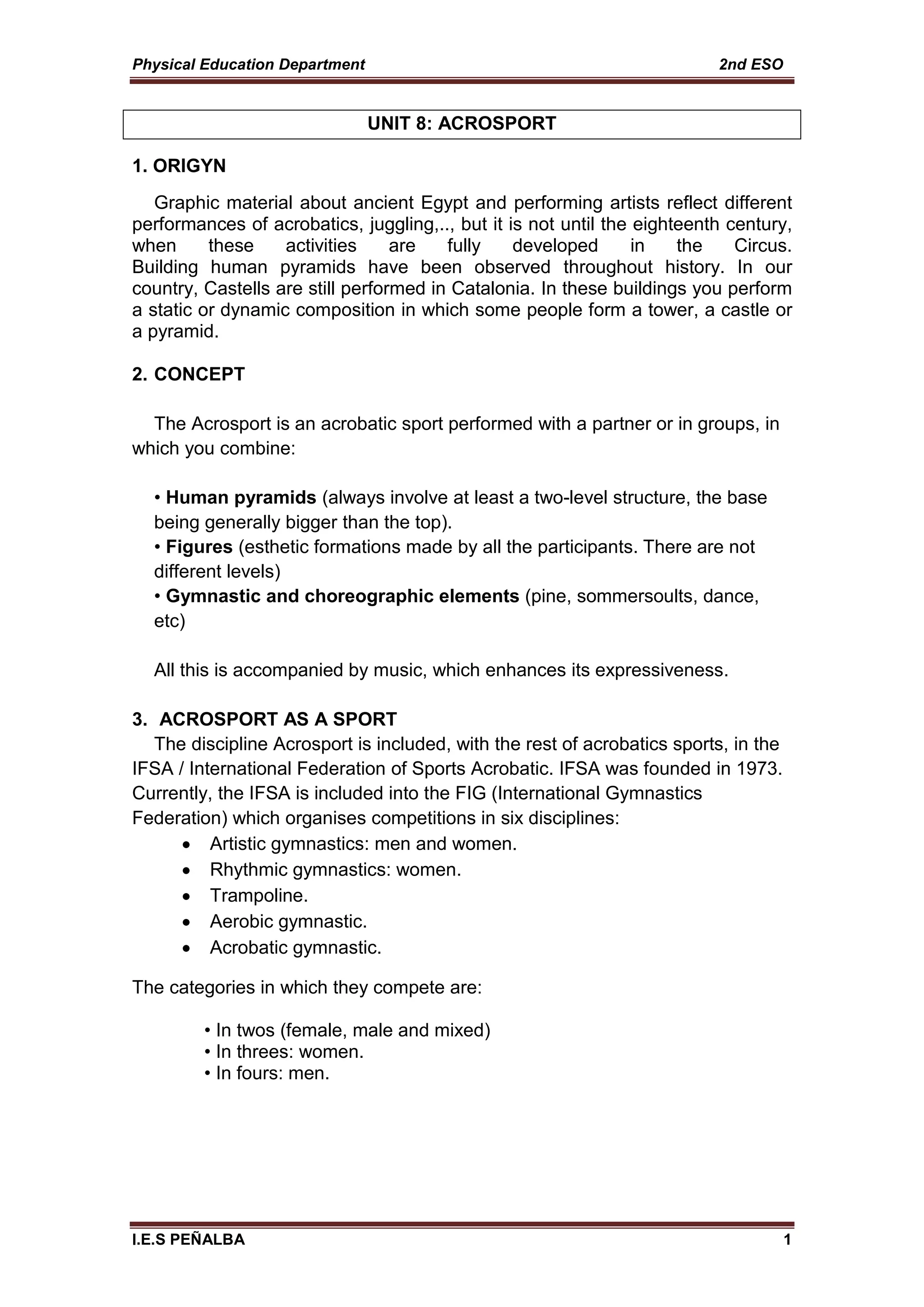 Acrosport (bilingüe) | PDF