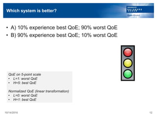 On QoE Metrics and QoE Fairness for Network & Traffic Management | PPT