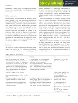 A Cross-Sectional Study On Nurses Oral Care Practice For Mechanically ...