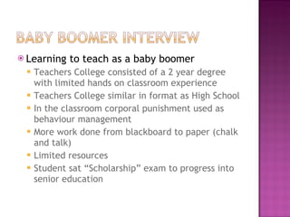 Across The Generations | PPT