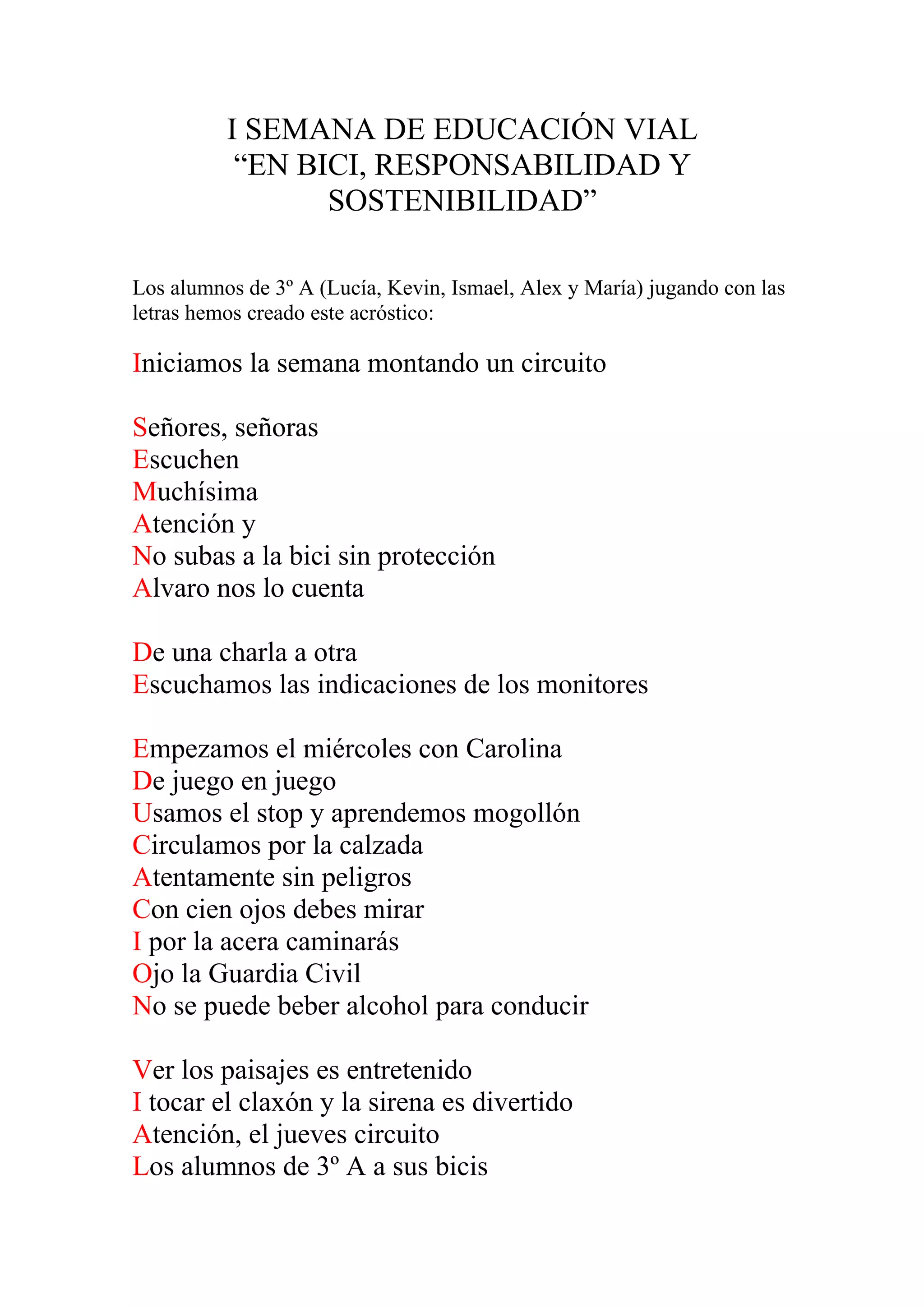 Acrostico | DOC