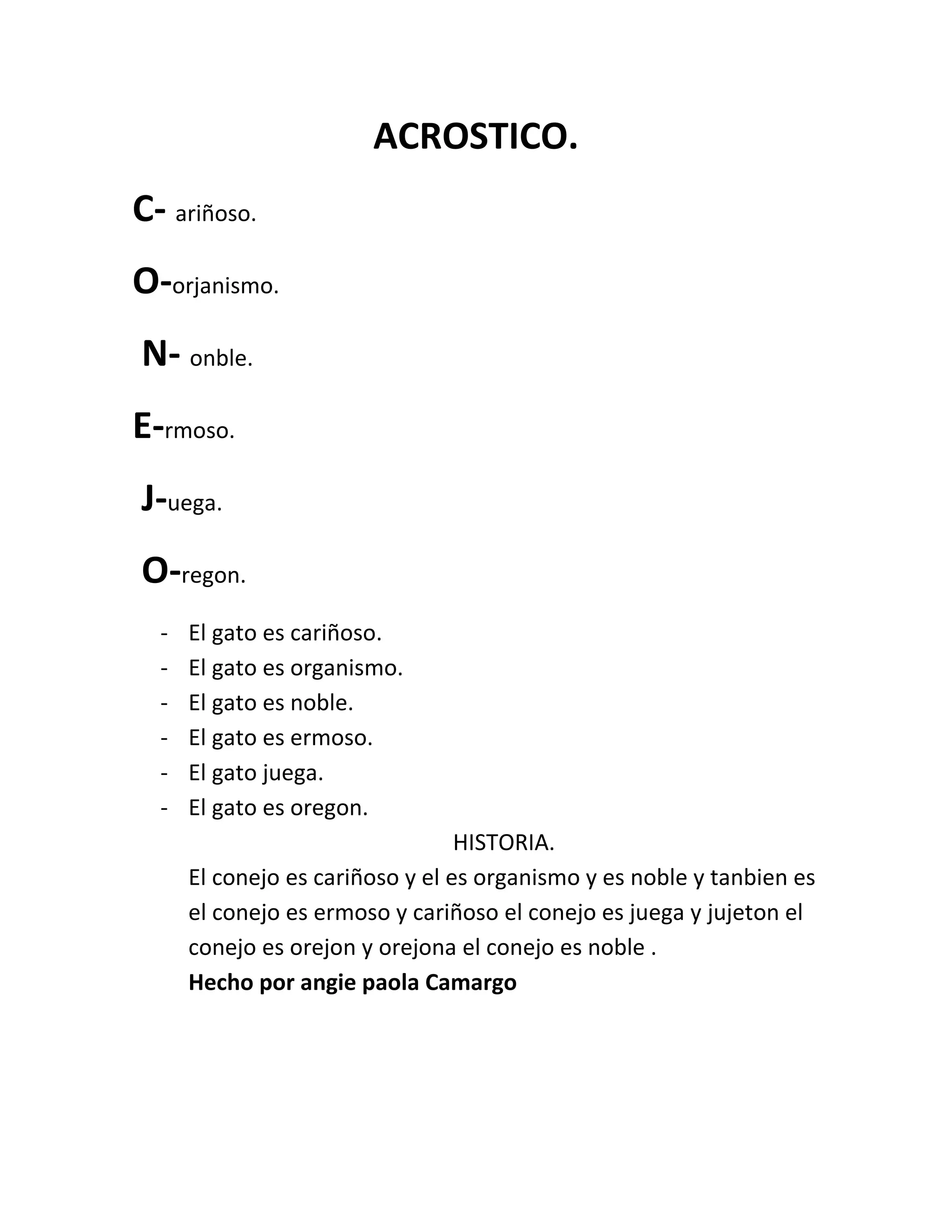 Acrostico alejandra paola | PDF