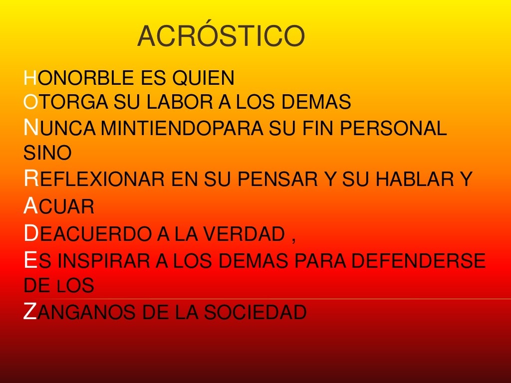 Acrosticos