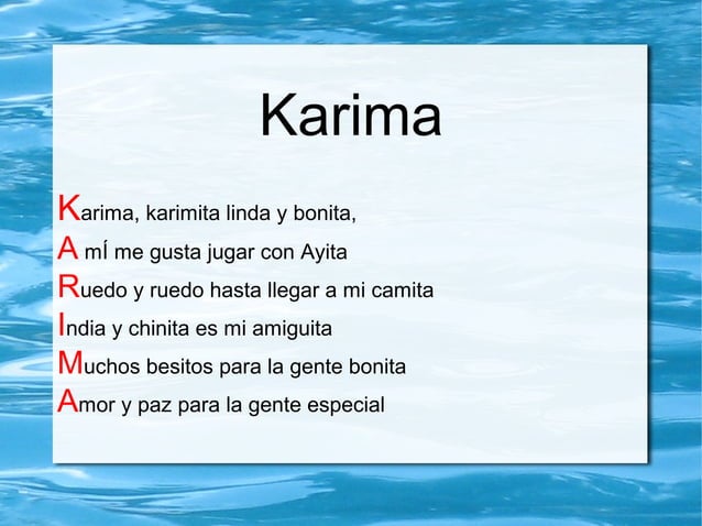 Acrosticos 6ºb nuestros nombres | PPT