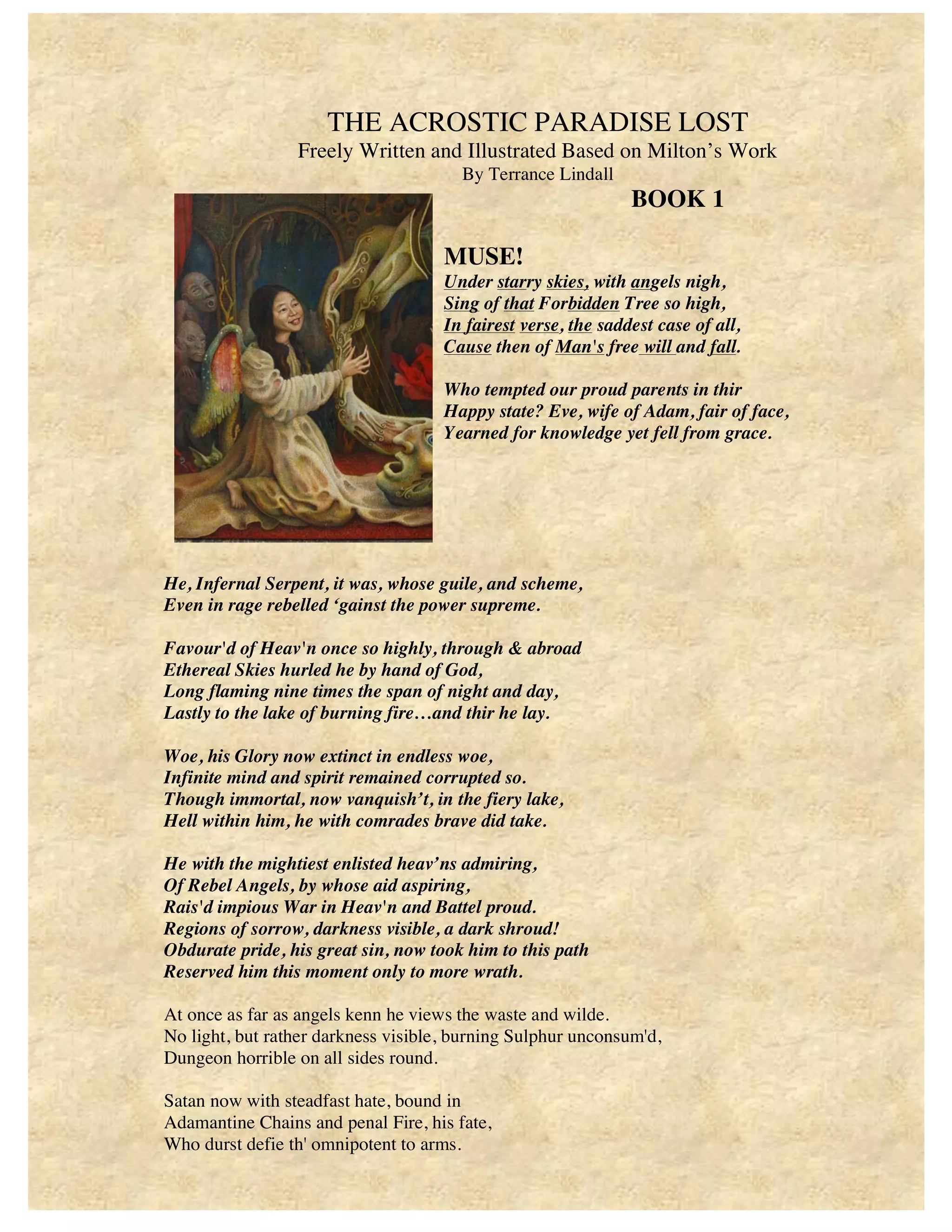 Acrostic Paradise Lost | PDF
