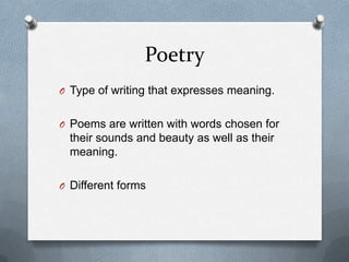 Acrostic poems | PPTX
