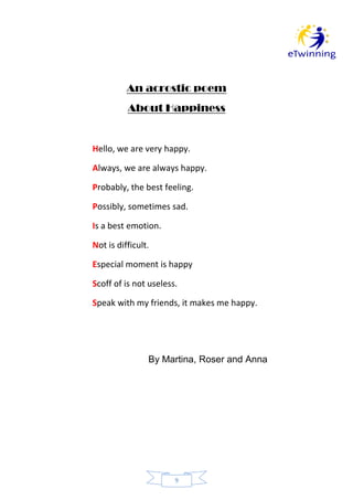 Acrostic poems about happiness | PDF