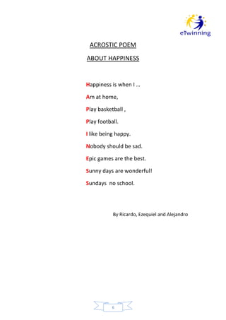 Acrostic poems about happiness | PDF