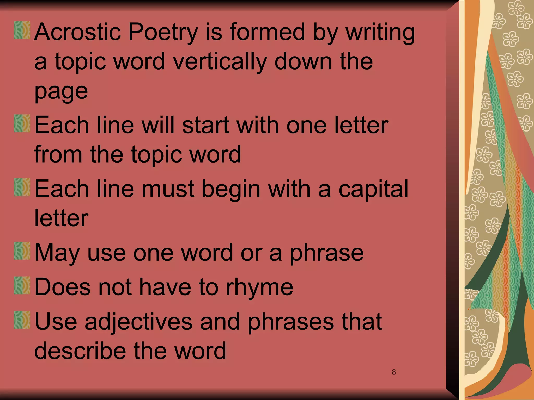 Acrostic poetry | PPT