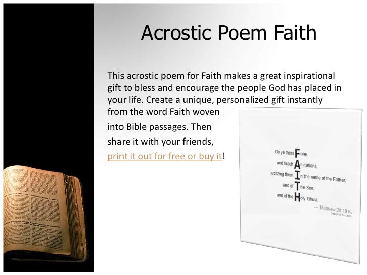 Acrostics in the Bible