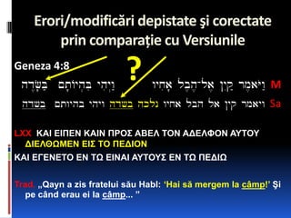 Acrostihul in critica textuala biblica | PPSX