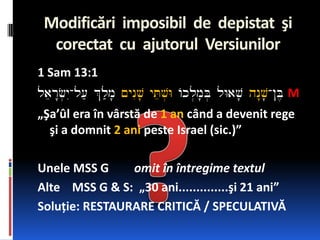 Acrostihul in critica textuala biblica | PPSX
