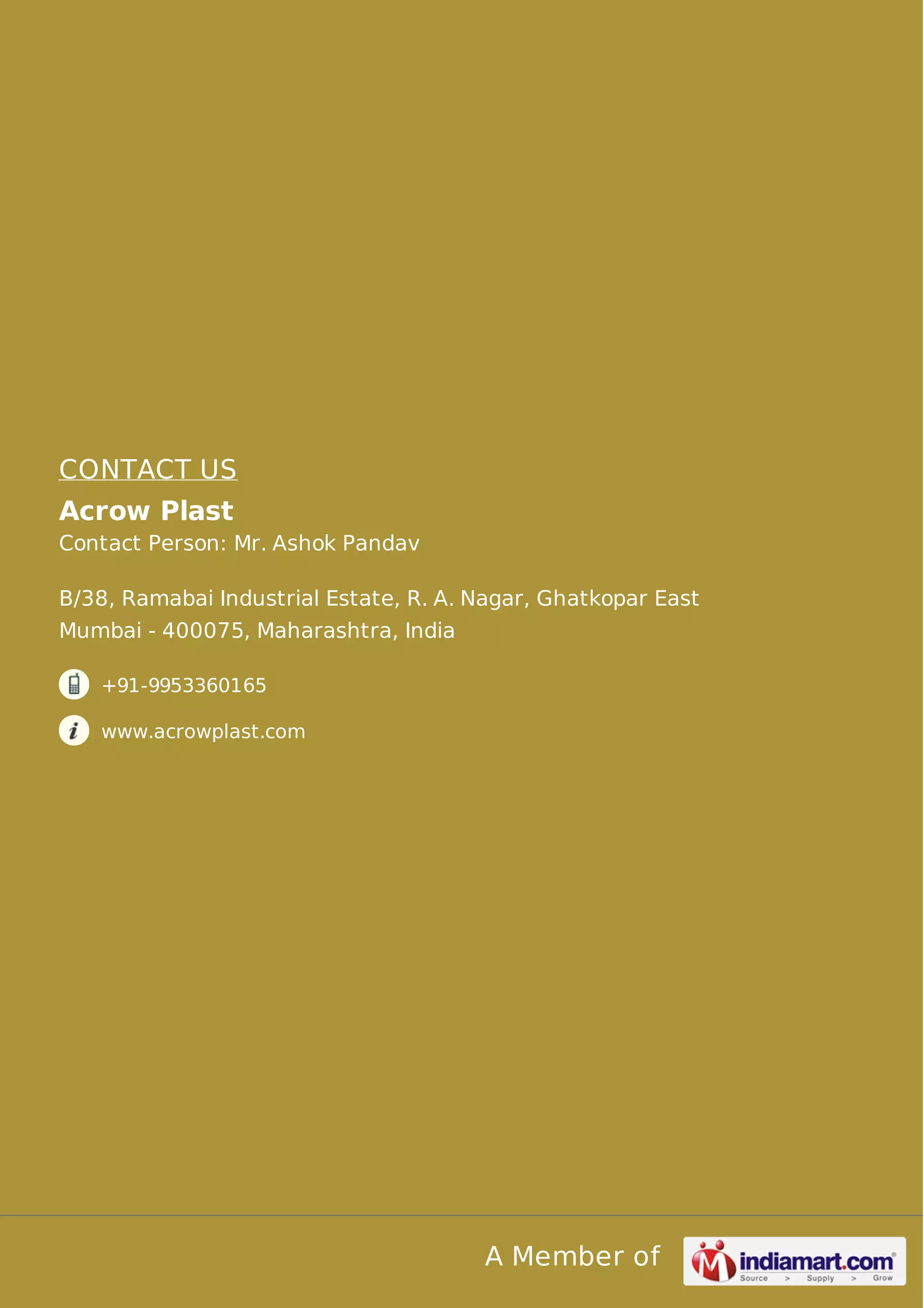 Acrow plast | PDF