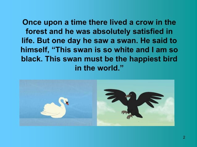 A Crow, A Swan, A Parrot and A Peacock - A Story with a Moral | PPT ...