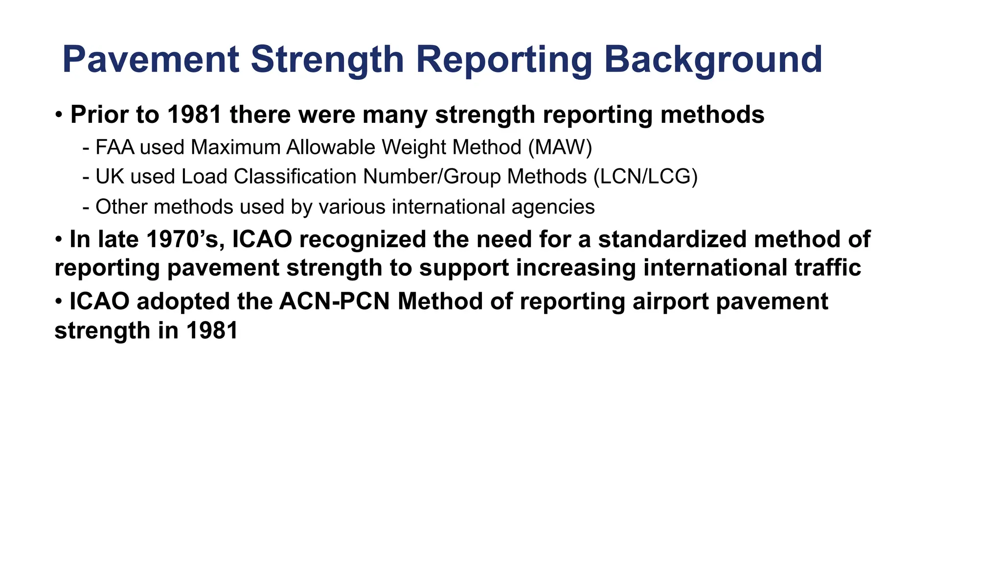 CALCULATION OF ACR-PCR OF RUNWAY PAVEMENT | PPTX