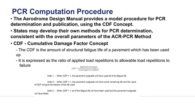 CALCULATION OF ACR-PCR OF RUNWAY PAVEMENT | PPTX | Aviation Industry ...