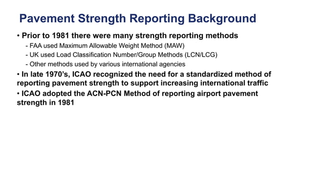 CALCULATION OF ACR-PCR OF RUNWAY PAVEMENT | PPTX | Aviation Industry ...