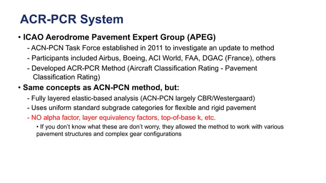 CALCULATION OF ACR-PCR OF RUNWAY PAVEMENT | PPTX | Aviation Industry ...