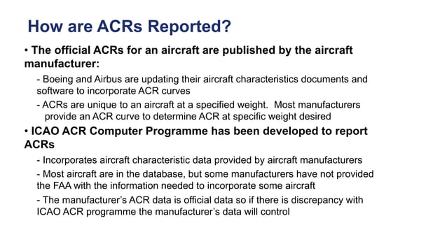 CALCULATION OF ACR-PCR OF RUNWAY PAVEMENT | PPTX | Aviation Industry ...