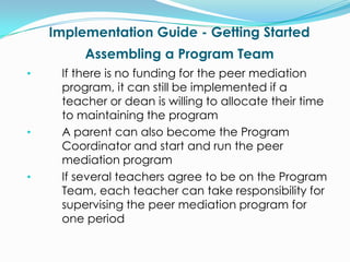 Acr presentation on peer mediators curriculum 10 9-13 | PPT