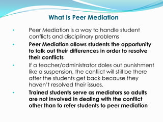 Acr presentation on peer mediators curriculum 10 9-13 | PPTX