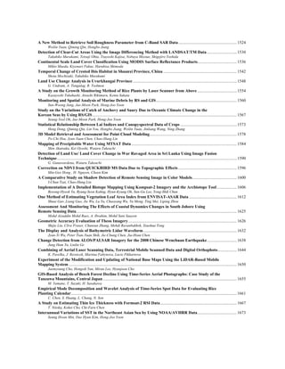 Asian Conference on Remote Sensing 31st proceedings | PDF