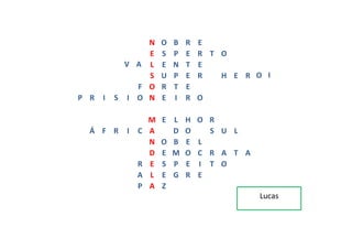 Acrósticos nelson mandela | PDF