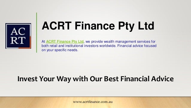 ACRT Finance Pty Ltd | PPTX