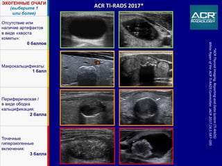 ACR TI-RADS and TBSRTS: 2019 | PPT