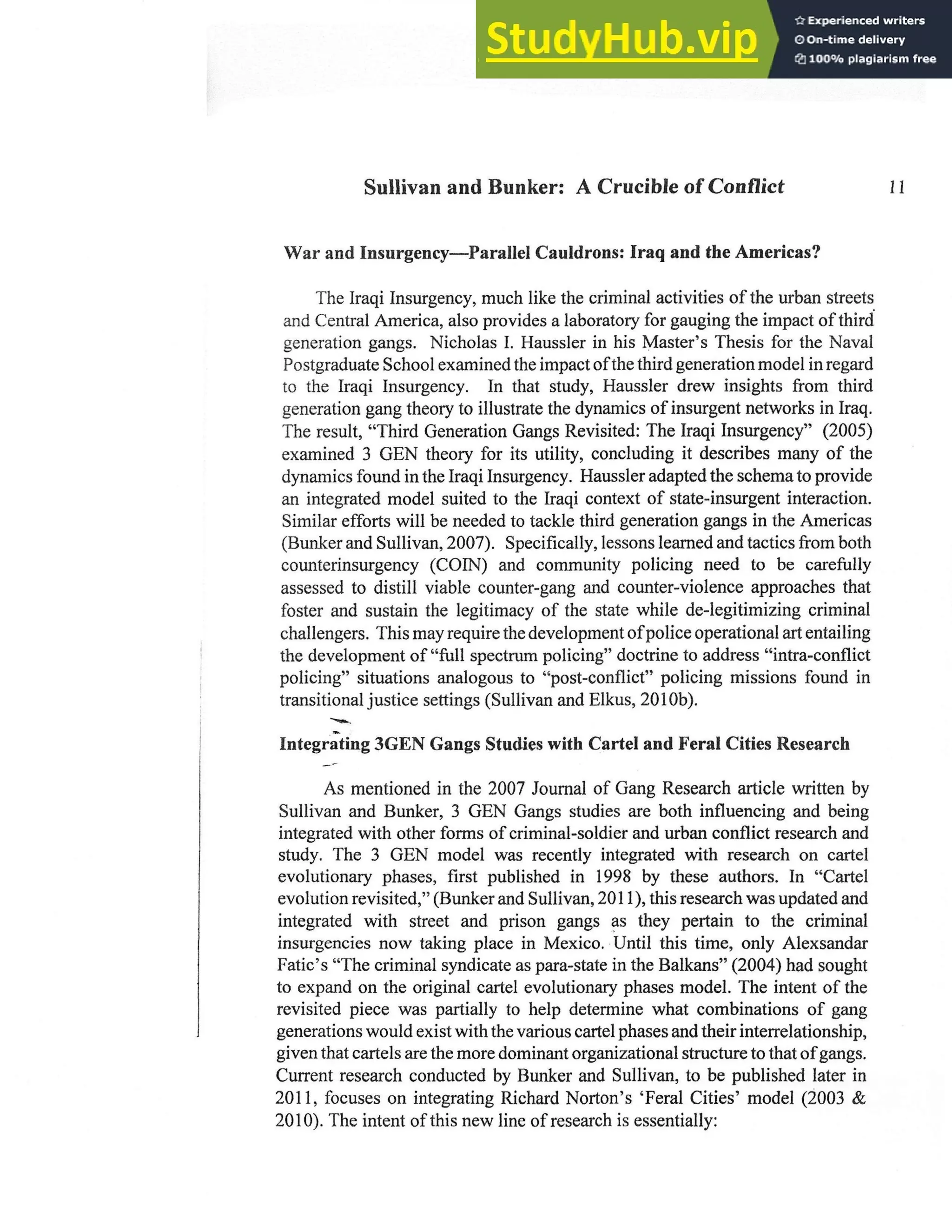 A Crucible Of Conflict Third Generation Gang Studies Revisited | PDF
