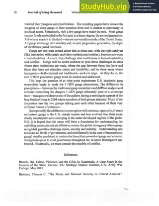 A Crucible Of Conflict Third Generation Gang Studies Revisited | PDF