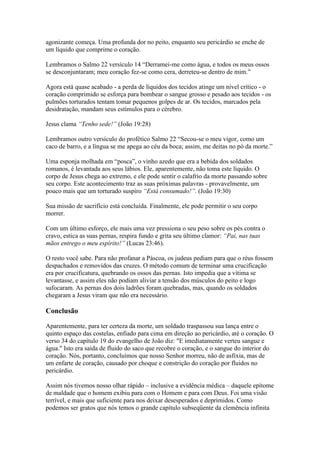 A crucificação de cristo | DOCX
