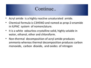 Acryel amide | PPT