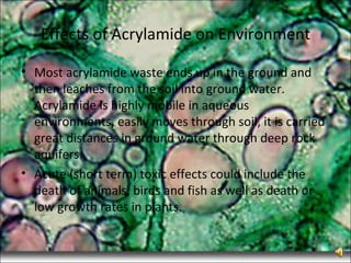 Acrylamide Presentation | PPT