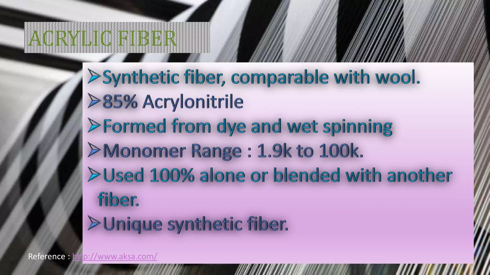 Acrylic Fiber | PPTX
