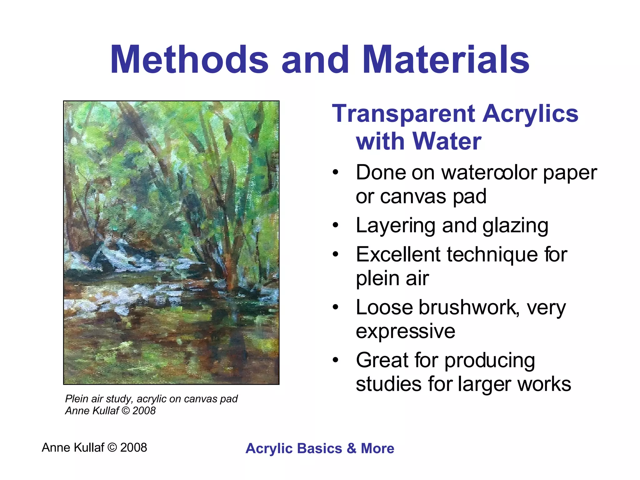Acrylic Basics & More | PPT