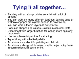 Acrylic Basics & More | PPT