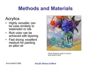Acrylic Basics & More | PPT