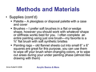 Acrylic Basics & More | PPT