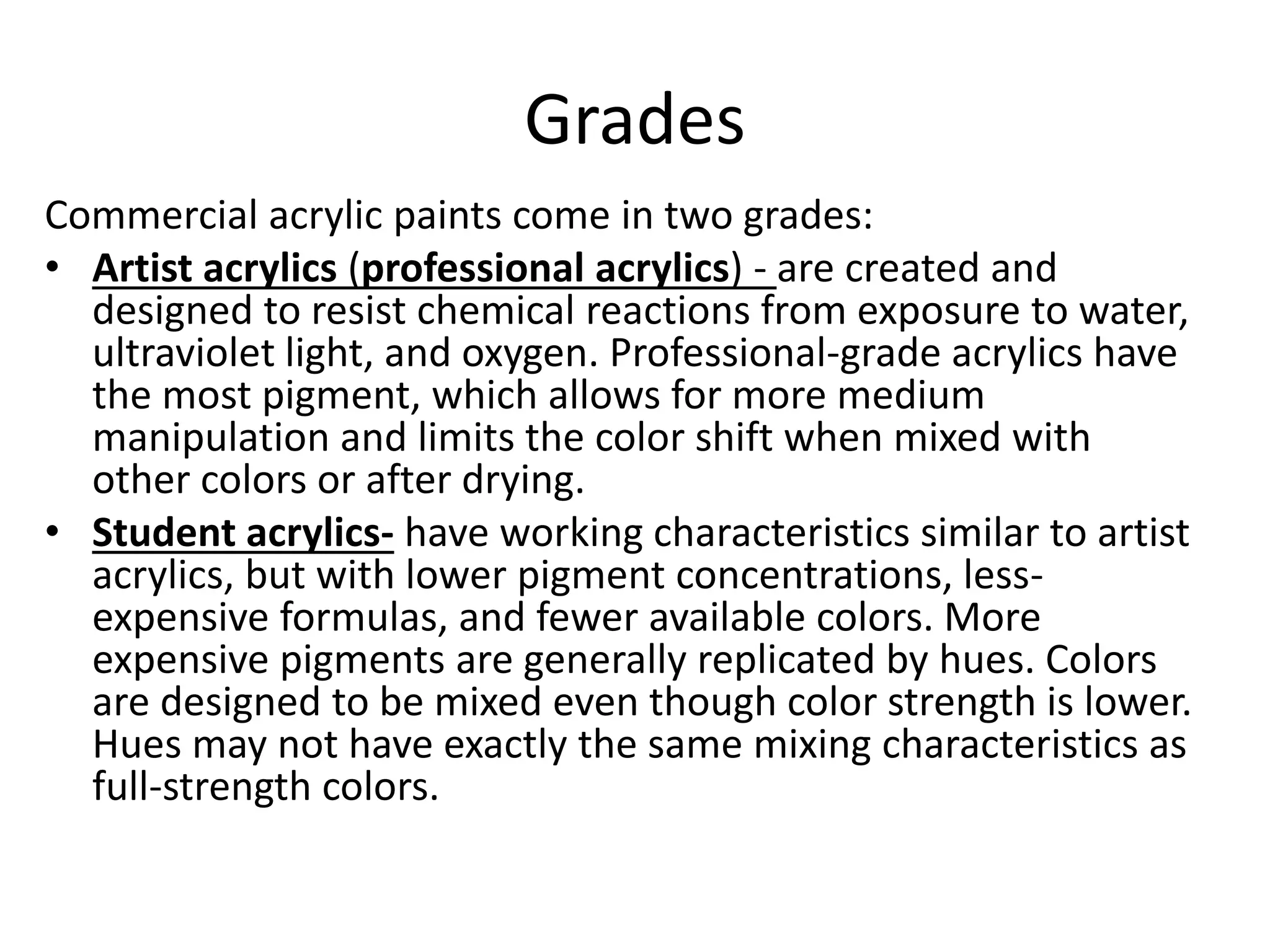 Acrylic enamel paints | PPTX