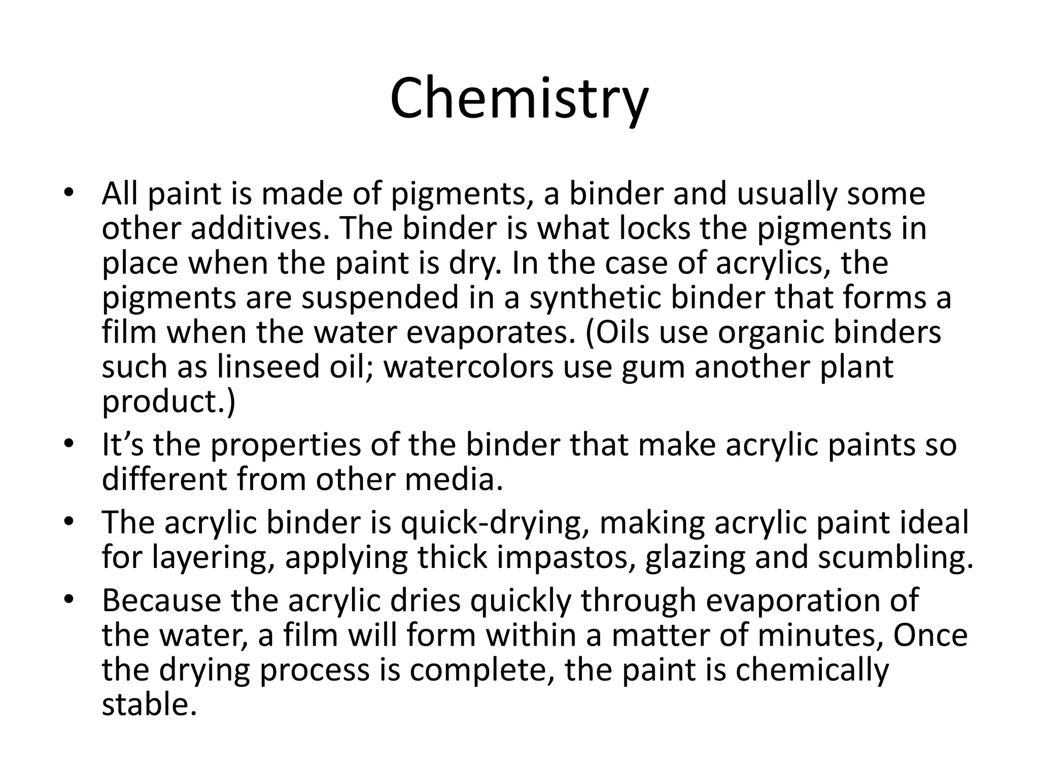 Acrylic enamel paints | PPTX